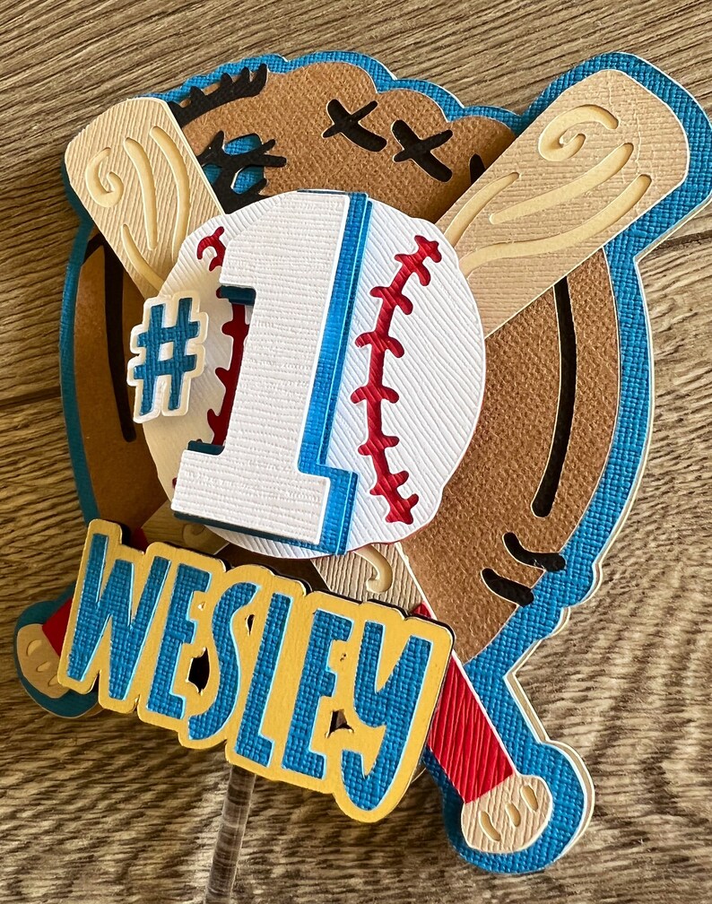Baseball Cake Topper T Ball Cake Topper Rookie of the Year - Etsy