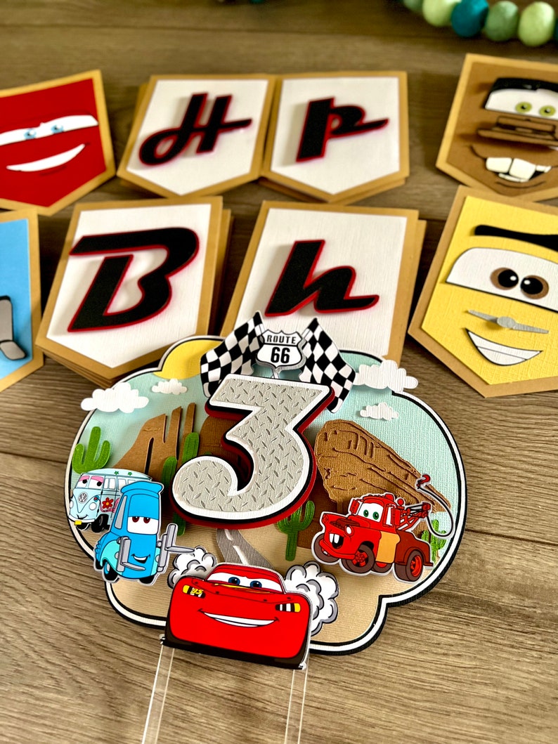 Cars Cake Topper - Etsy