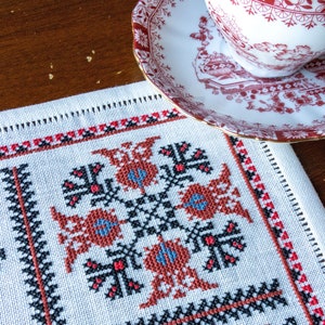 Cross Stitch Kit Balkan Quartet by Avlea Folk Embroidery Counted Thread ...