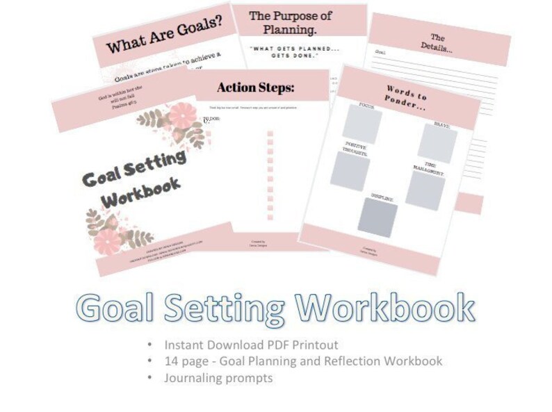 Goal Settiing Workbook - Etsy