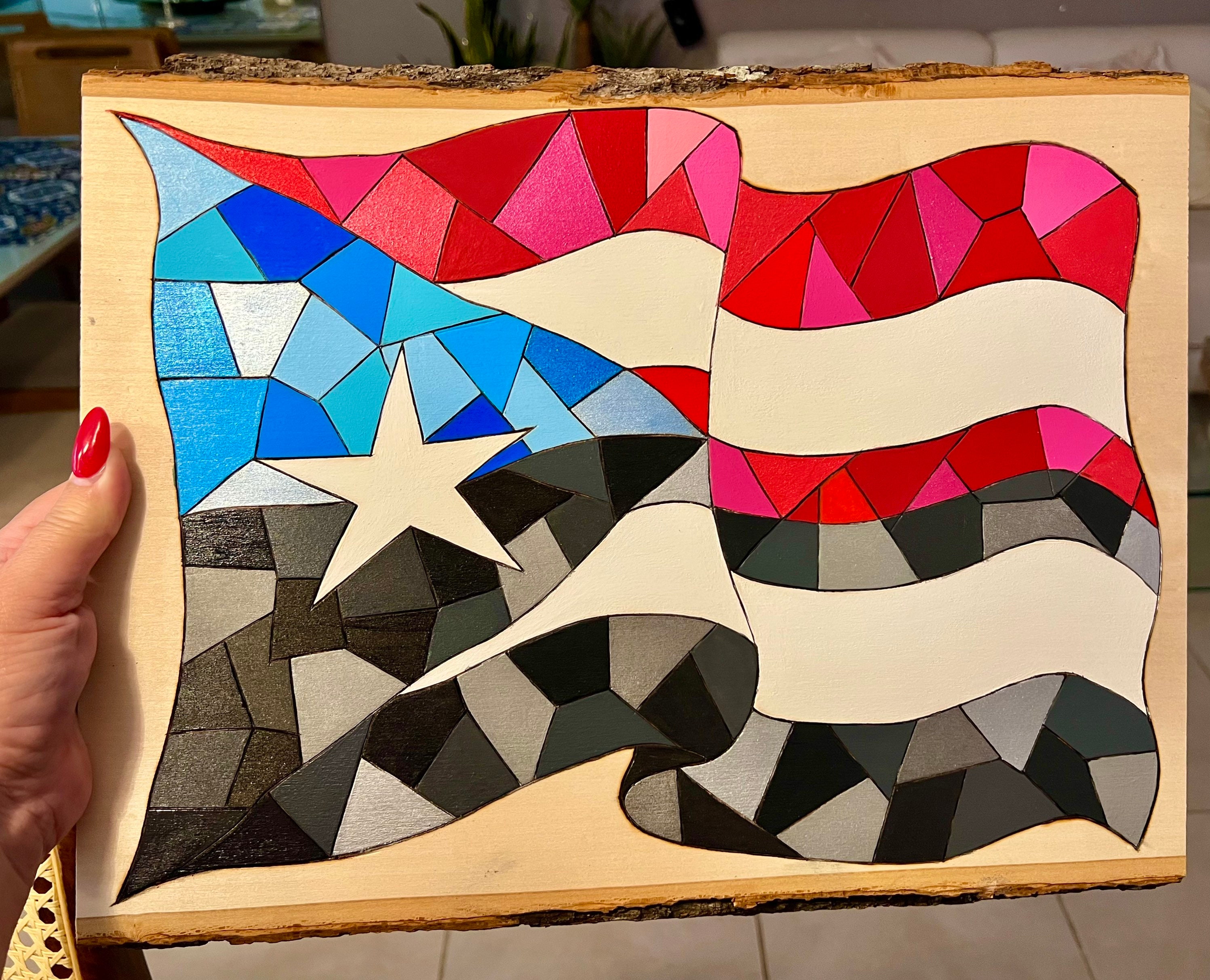 Bandera Mosaico 2 (tamaño Grande) - Etsy