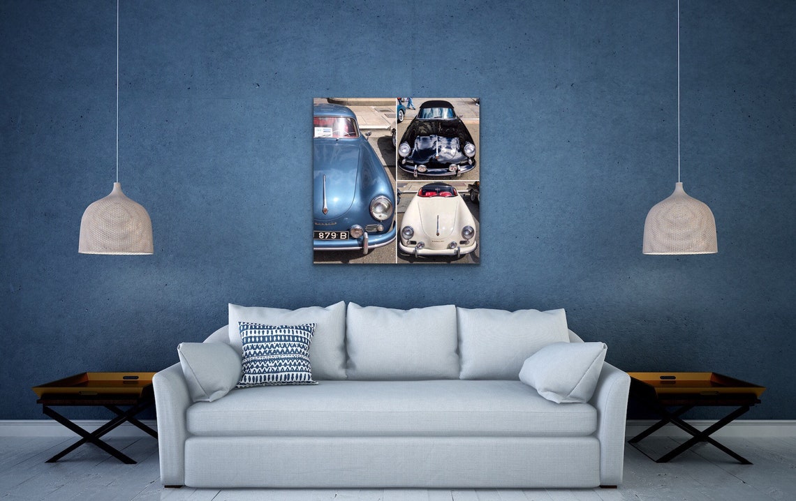 Porsche Roadsters | Collage | Restaurant Decor | Classic Car | Canvas ...
