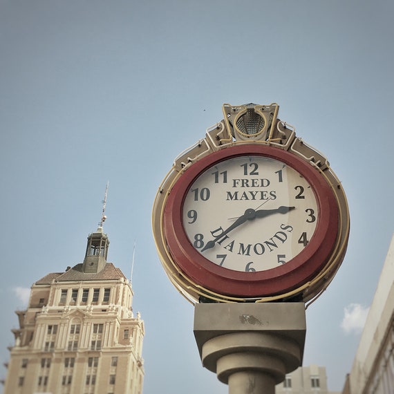 Fred Mayes Sacramento California Clock Vintage Art Deco | Etsy