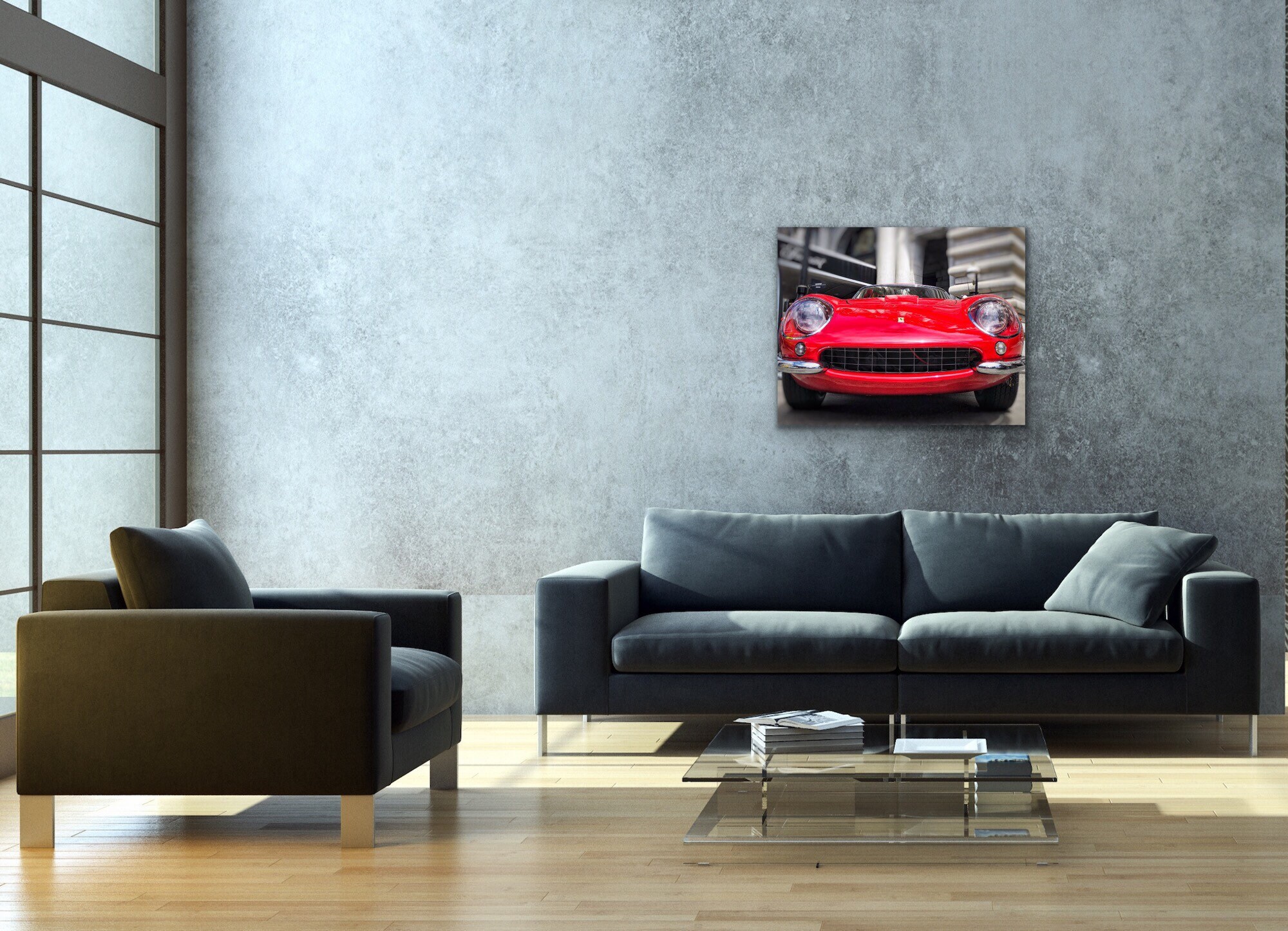 Ferrari 250 Roadster Red Classic Car Italian Auto Show Restaurant Décor ...