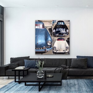 Porsche Roadsters | Collage | Restaurant Decor | Classic Car | Canvas ...