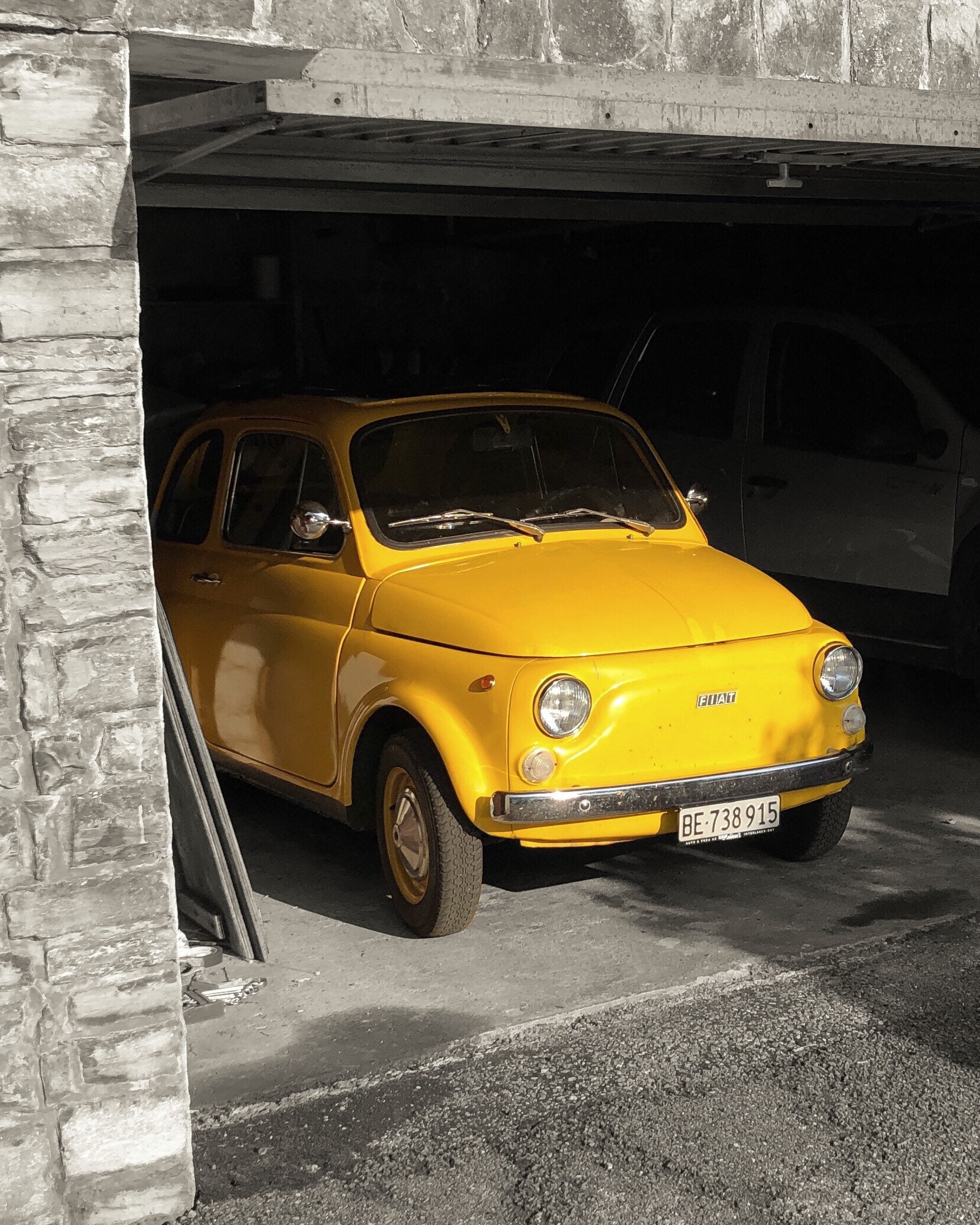 Cinquecento | Yellow Vintage Fiat 500 Italy | Italian Classic Car ...