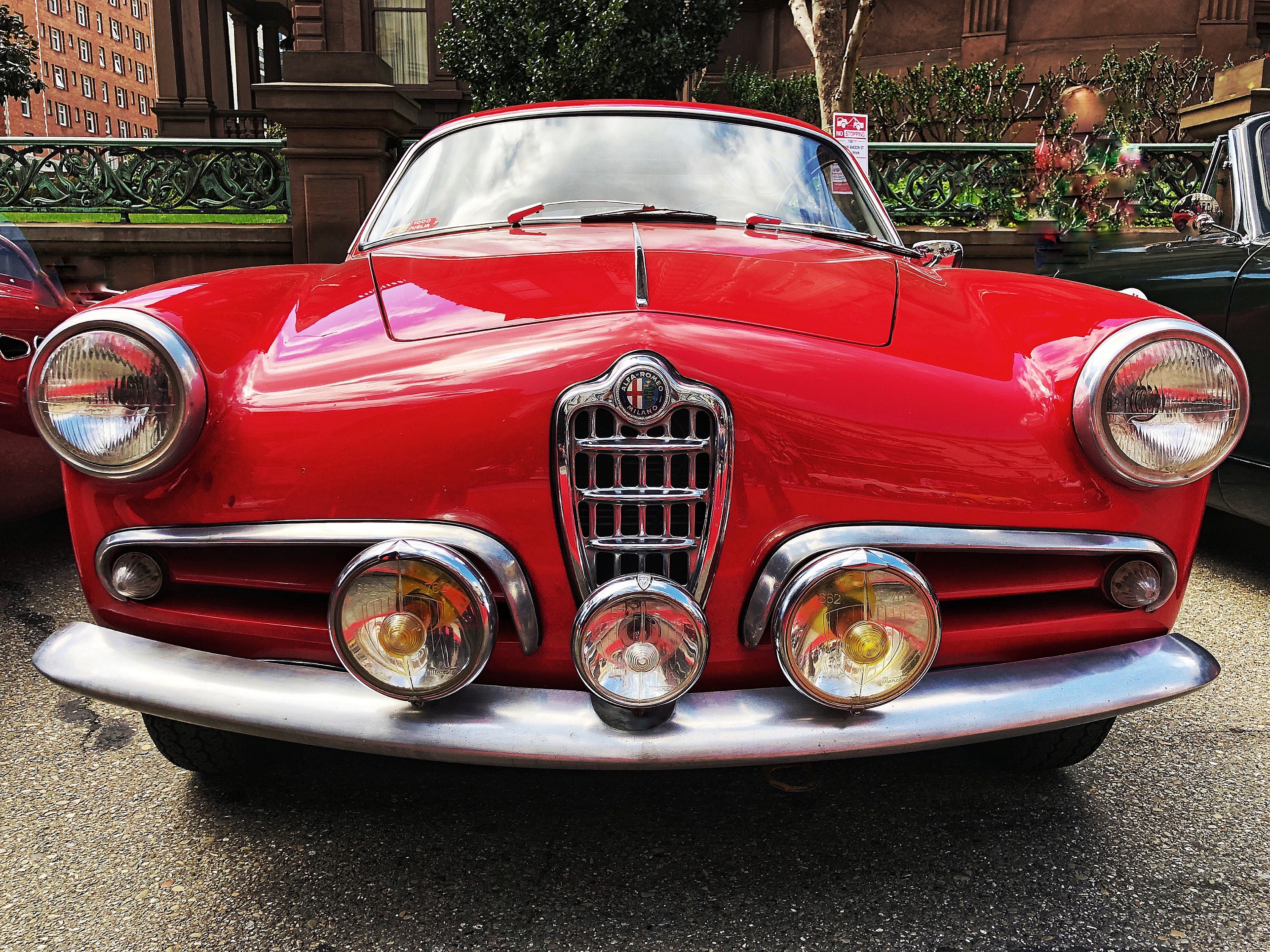 Alfa | Alfa Romeo | Red Classic Car | Italian Roadster | Fine Art ...