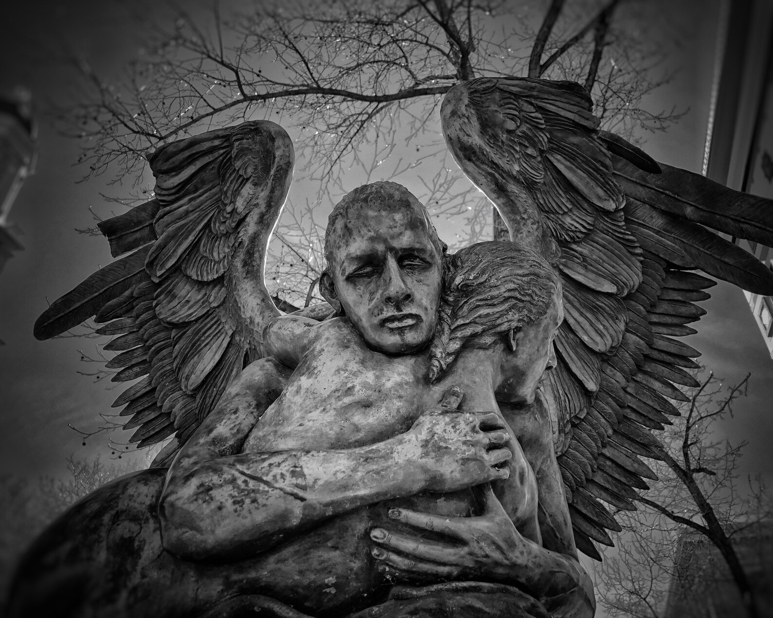 Angelic Embrace | Statue Sculpture Public Art | Sacramento California ...