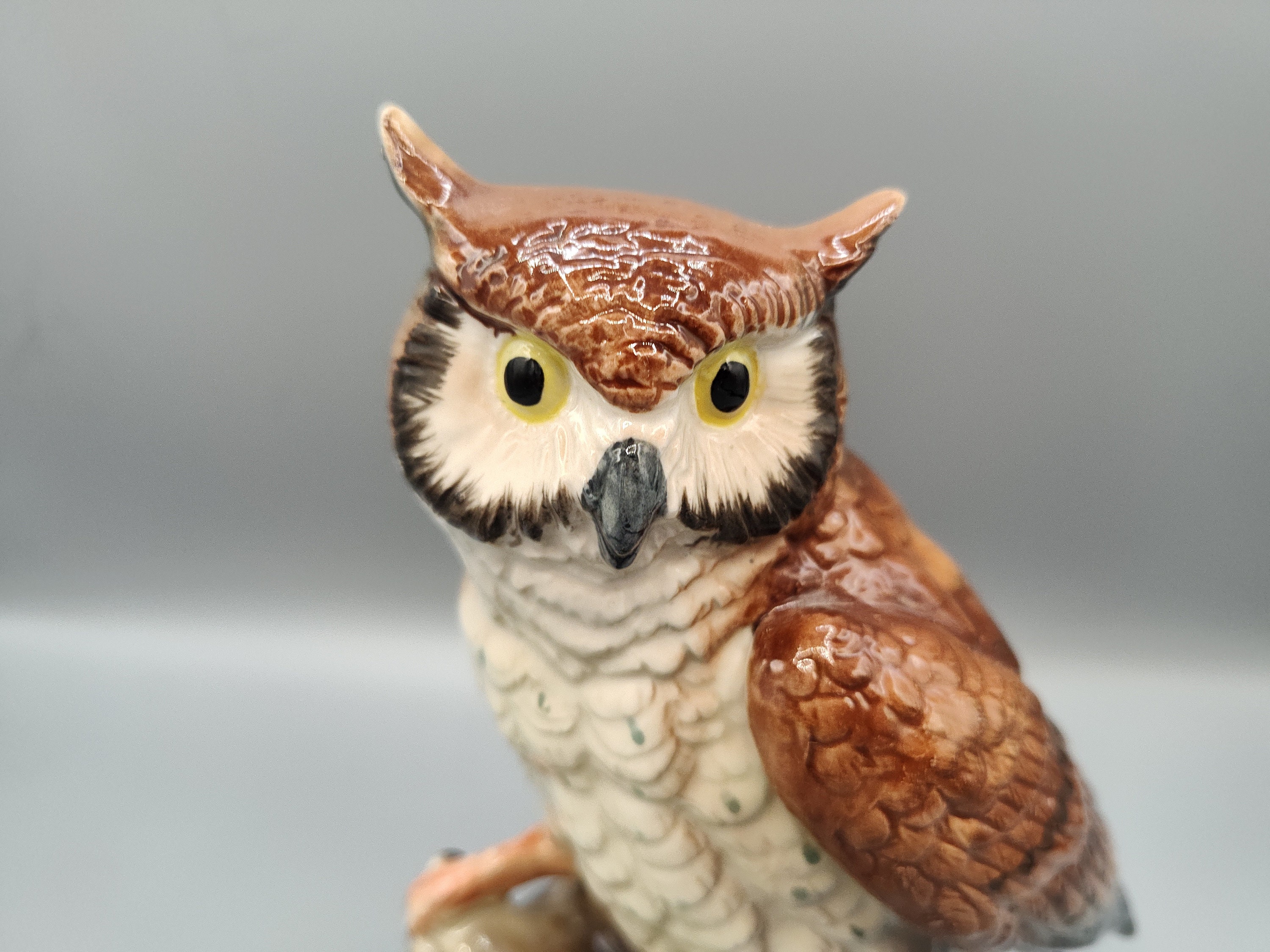 Great Horned Owl Figurine - Rescue Me Vintage SE - Vintage Bird ...