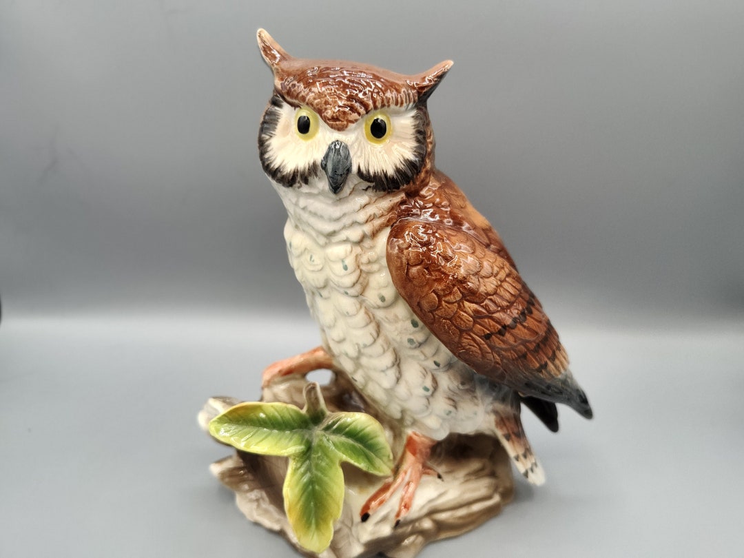 Great Horned Owl Figurine - Rescue Me Vintage SE - Vintage Bird ...