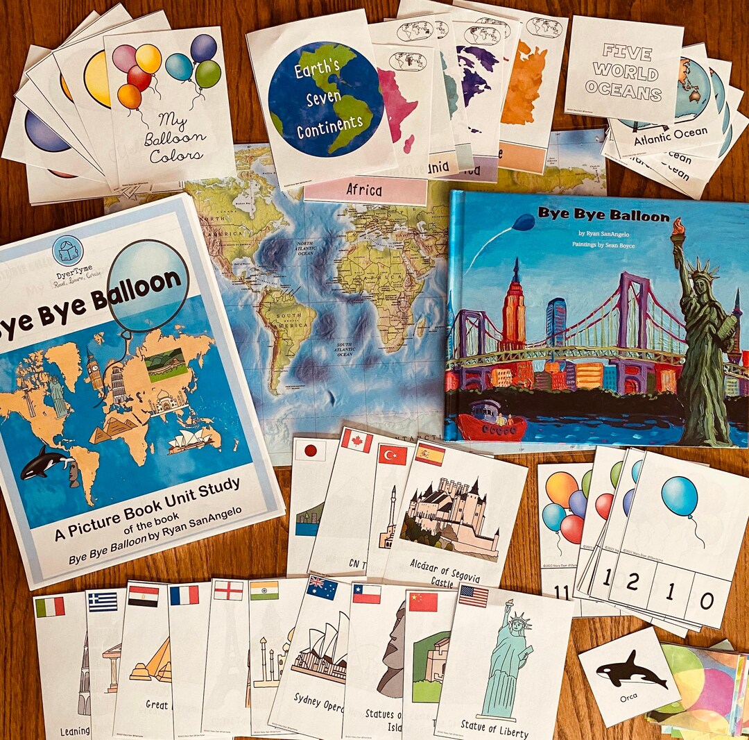 Bye Bye Balloon Book Companion - Etsy