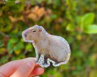 Strong Capybara Vinyl Sticker Laptop Sticker Water Bottle Sticker ...