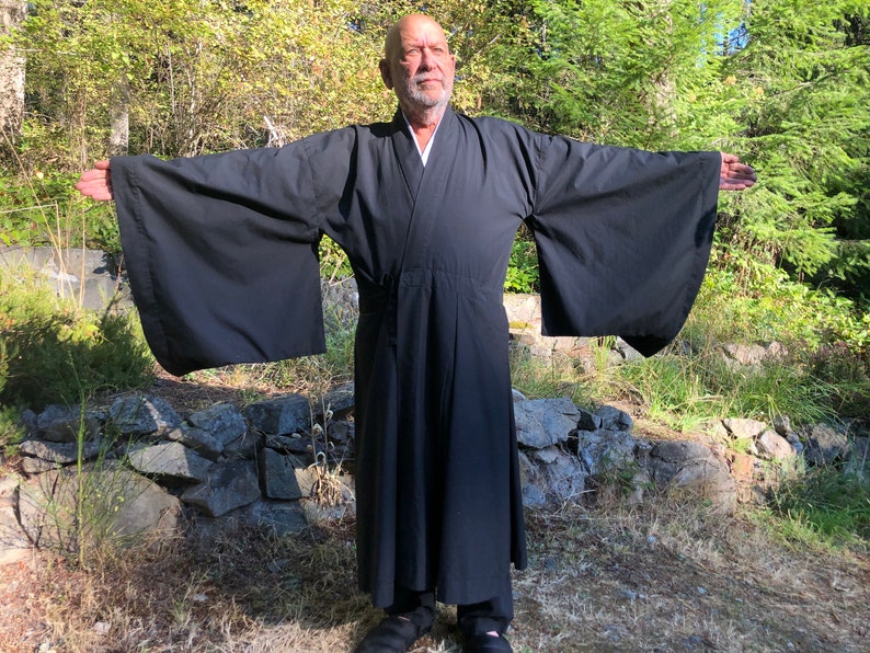 Lay Zen Robe ( Black, Grey or Navy ) - Etsy