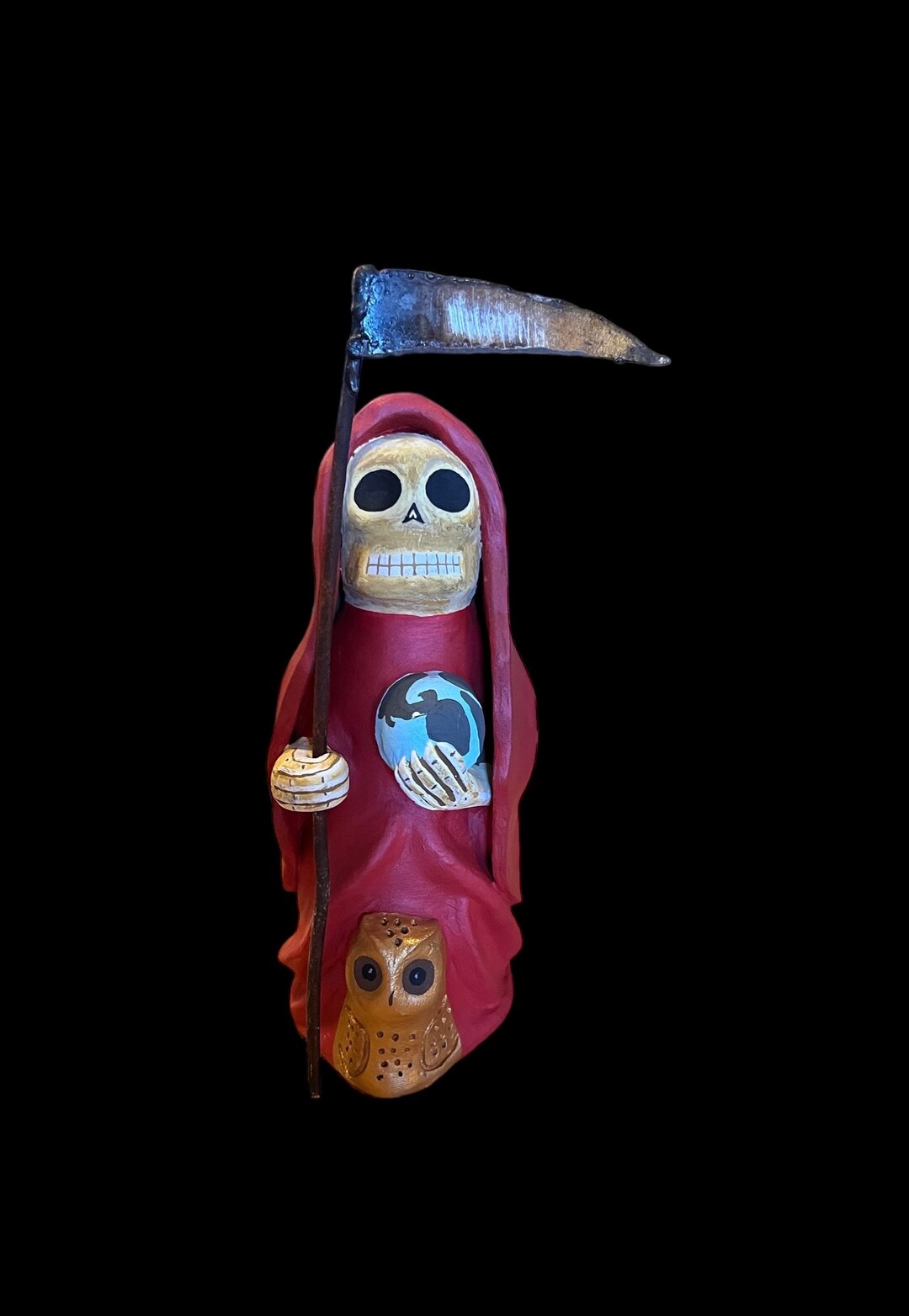 Santa Muerte Roja Statue + Mictecacihuatl + Mictlantecihuatl ...