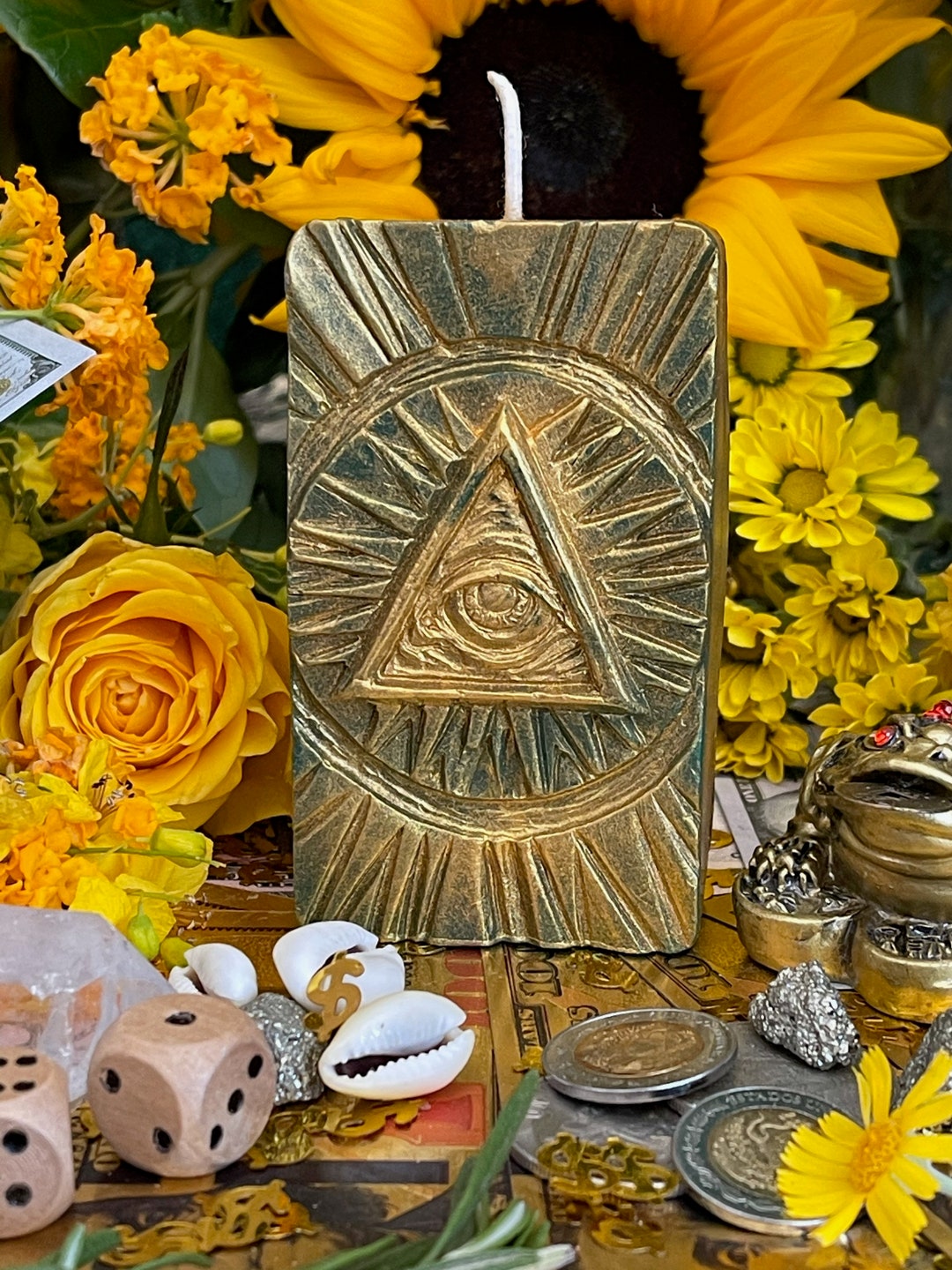 Eye of Providence Candle + All-seeing Eye + Freemasonry + Spiritual ...