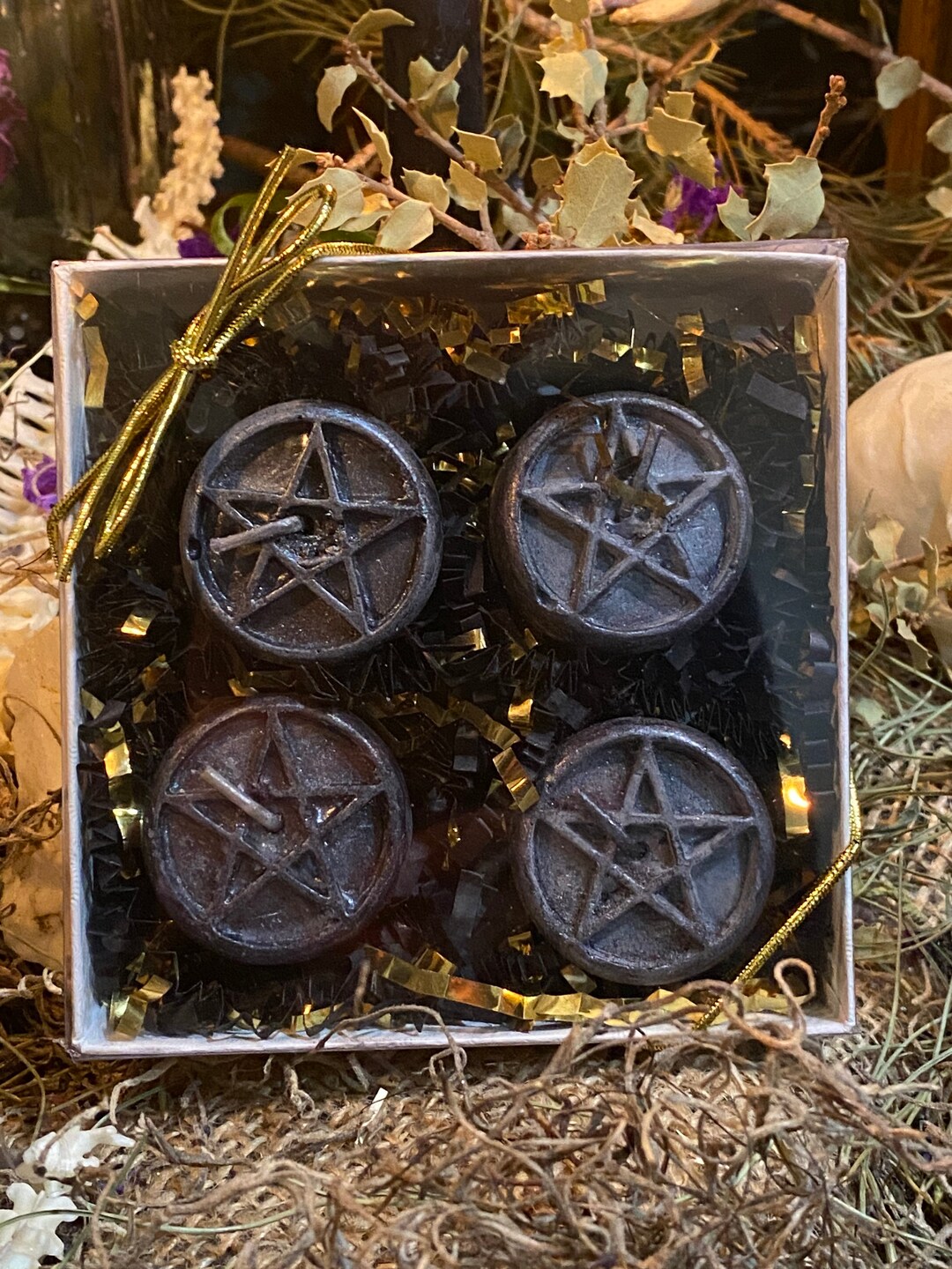 Pentacle Tealight Candles in Gift Box - Etsy