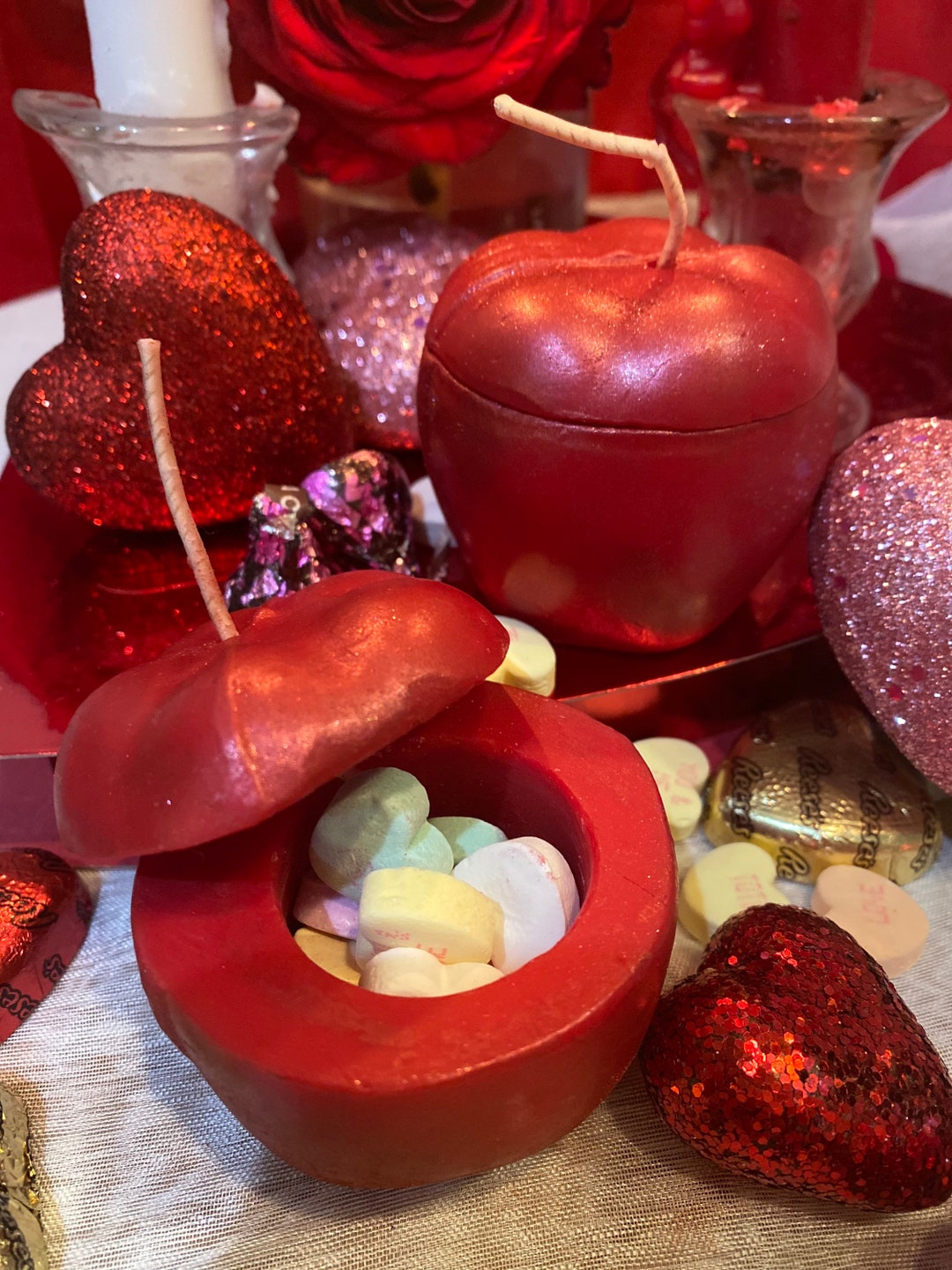 Loadable Apple Candle + Love + Binding + Prosperity + Healing + Santa ...