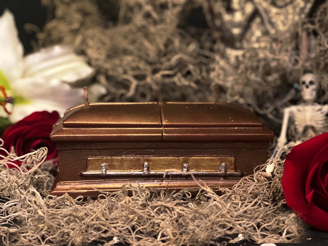 Large Coffin Candle With Three Wicks + Death to Negative Habits ...