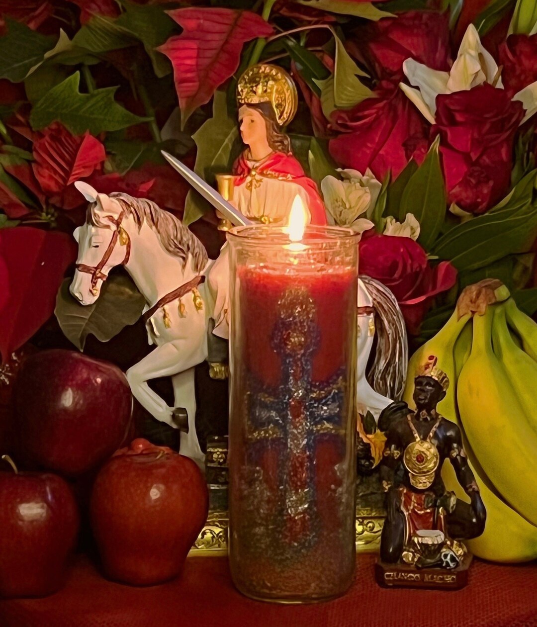 Chango Macho Protection & Abundance Hand-carved Candle + Shango + Saint ...