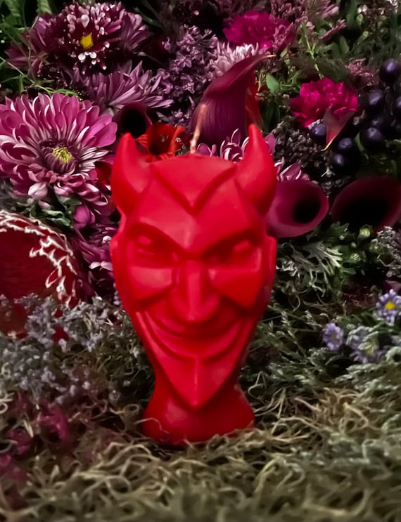 Devil Bust Candle Luck Run Devil Run Repel Evil - Etsy