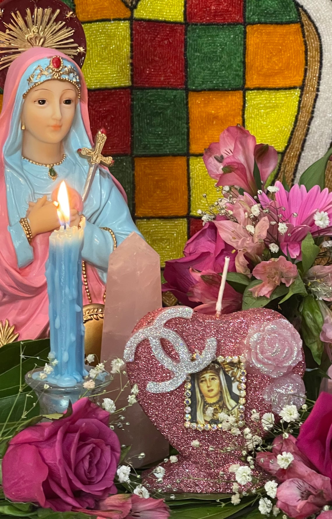 Metres Ezili Freda Heart Candle Metresili Blessed Fixed | Etsy