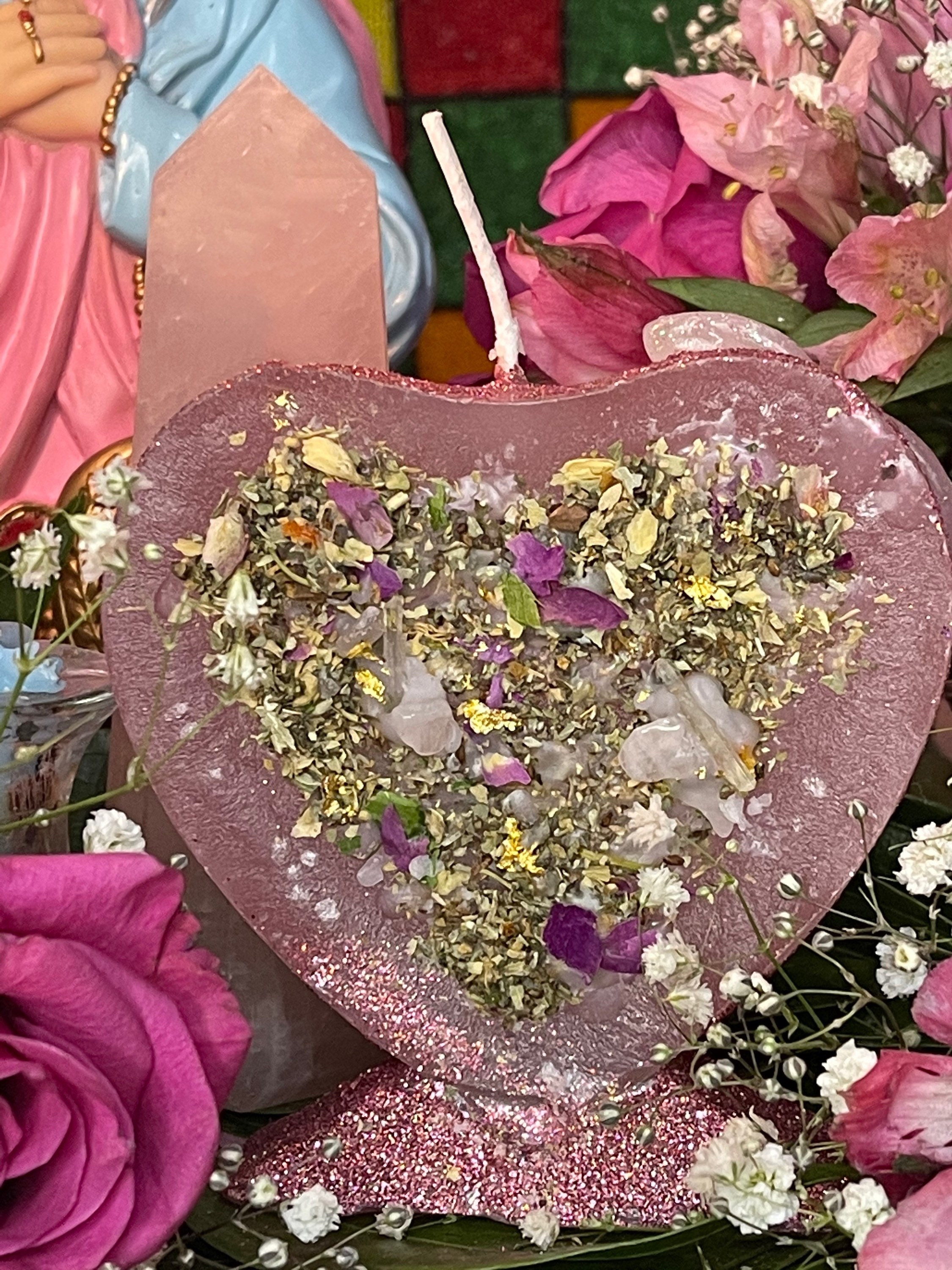 Metres Ezili Freda Heart Candle Metresili Blessed Fixed - Etsy UK