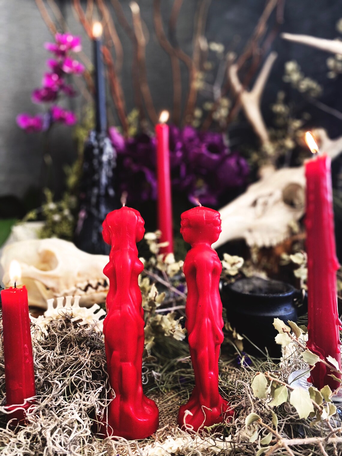 Two-faced Female or Male Figure Candle + Backstabber + Gossiper ...