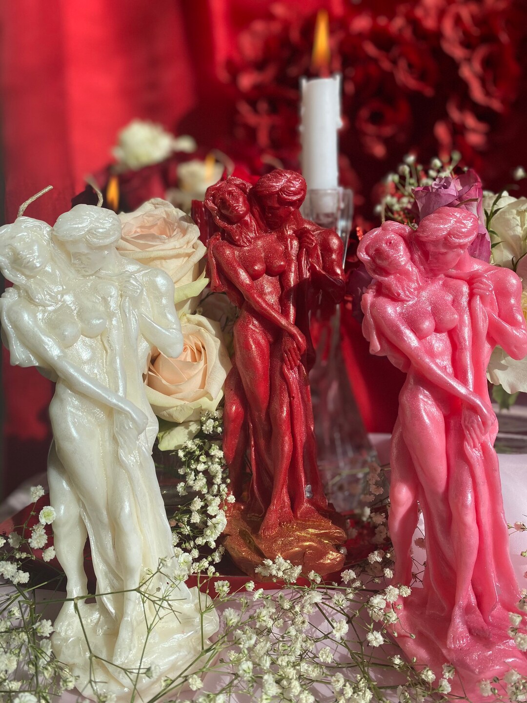 Male & Female Lovers Candle + Adam and Eve + Passion + Binding ...