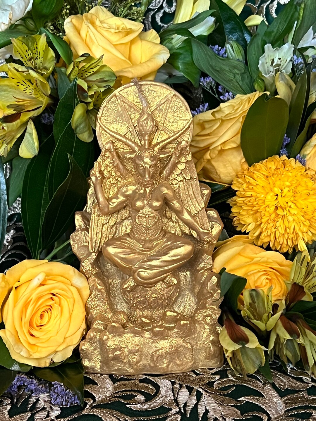 Baphomet Candle + 24K Gold + Knights Templar + Ordo Templi Orientis ...