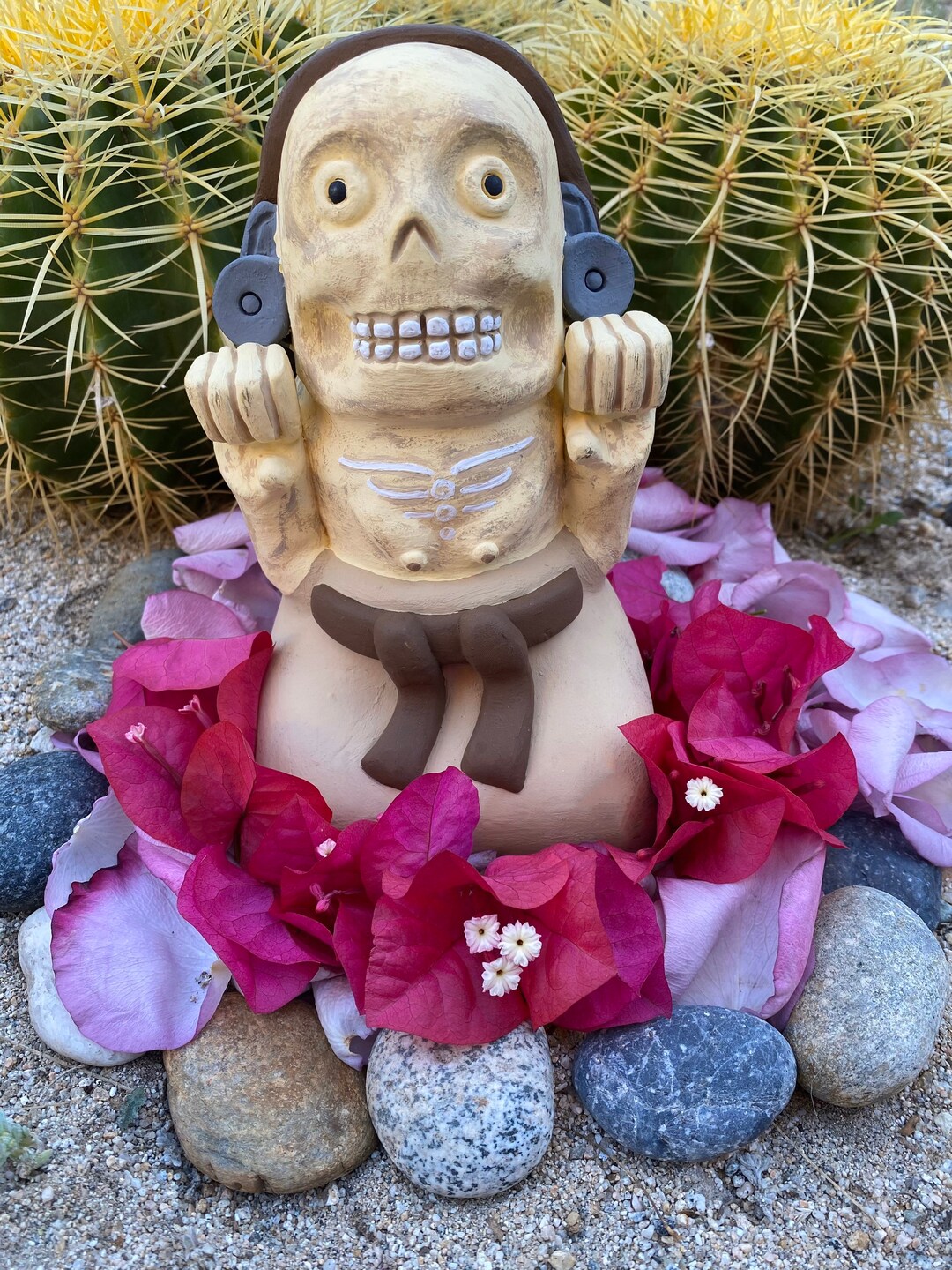 Painted Mictecacihuatl Statue + Mictlantecihuatl + Traditionally ...