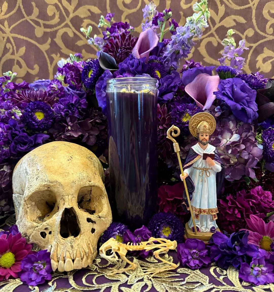 Saint Cyprian Vigil Candle + Necromancy + Witchcraft + Sorcery + Occult ...