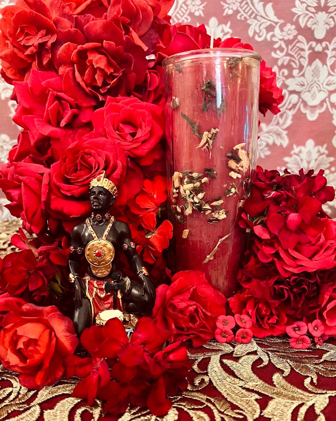 Chango Macho Vigil Candle + Abundance + Overcome Obstacles + Protection ...