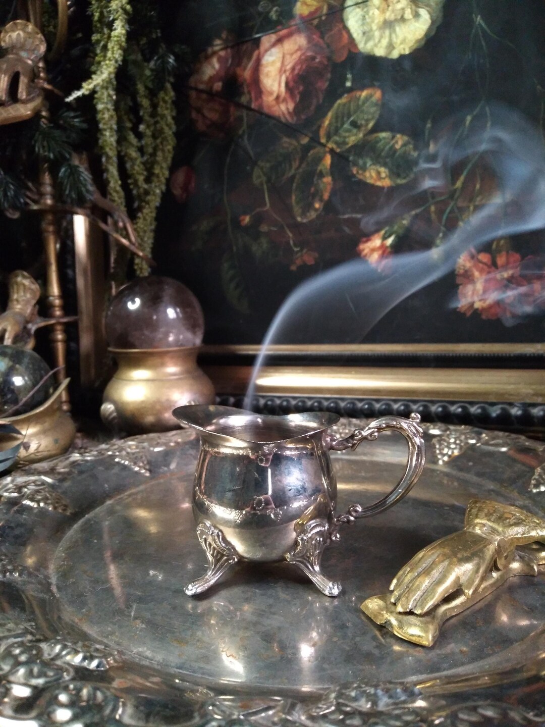 Vintage Mini Silver Cauldron / Footed Cauldron / Travel Cauldron ...