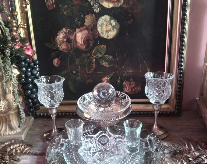 Vintage Crystal Lunar Witch Altar Kit / Astral Ethereal Moon Witch ...