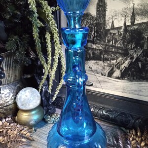 Vintage Blue Genie Bottle Decanter / 1960s Jim Beam "i Dream of Jeannie ...