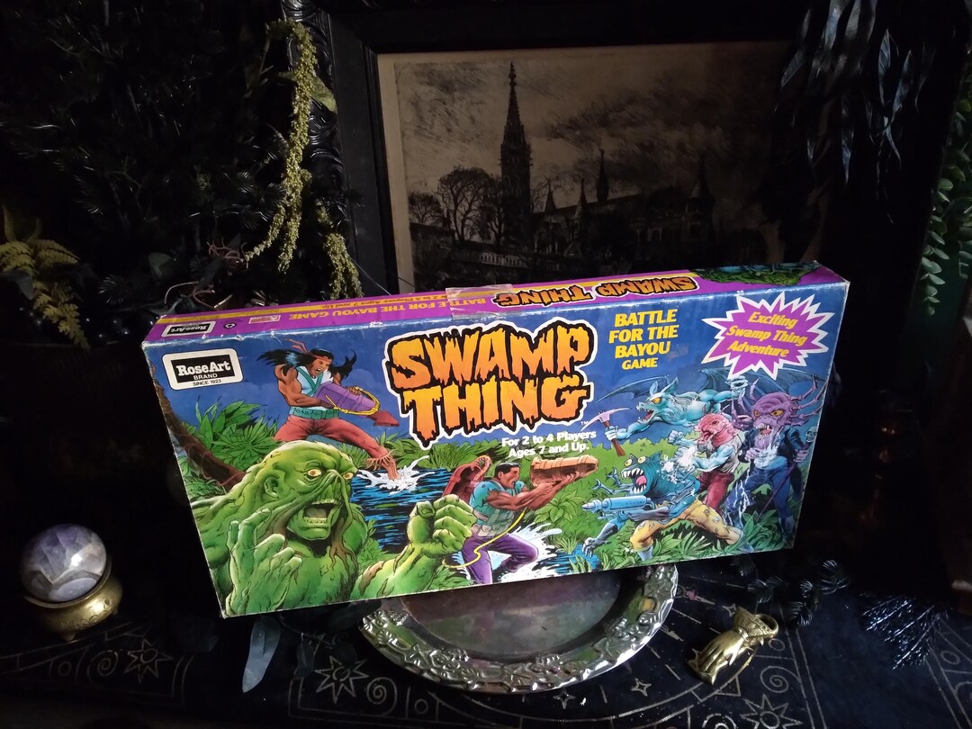 RARE Vintage Swamp Thing Board Game "battle for the Bayou" 1991 ...