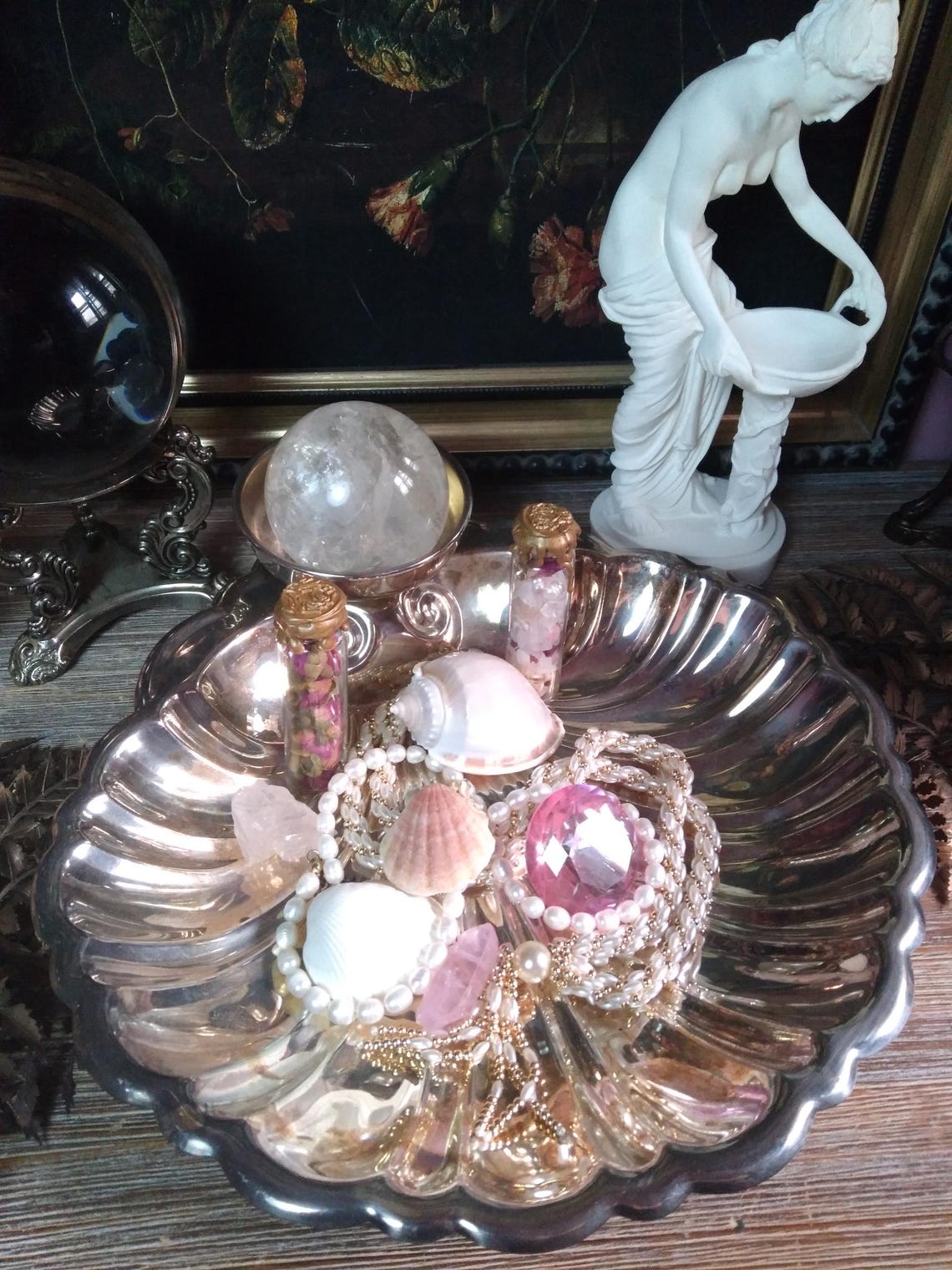 Vintage Water Witch Altar / Sea Witch - Ocean Witch / Aphrodite Silver ...