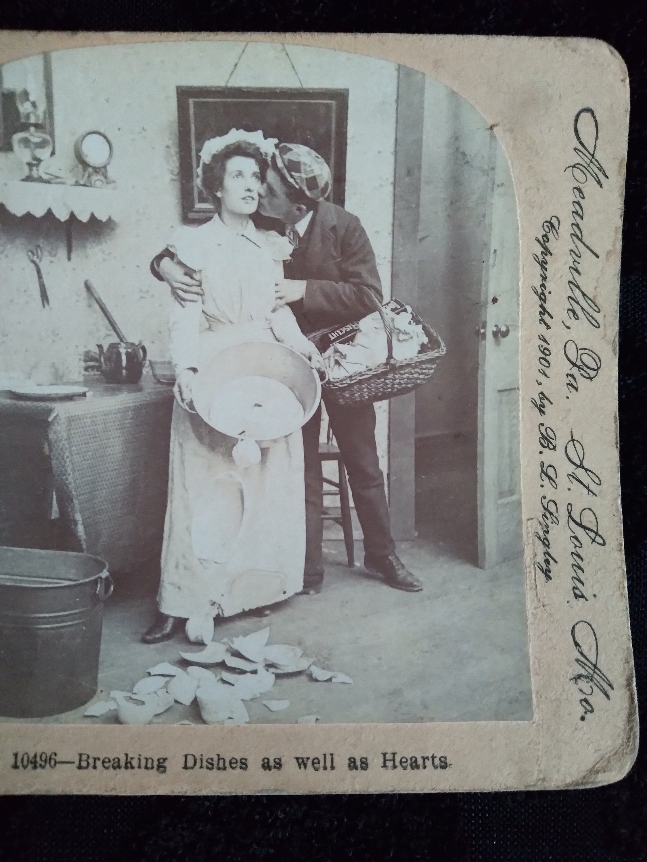 3 Humorous Antique Stereoscope Photo Cards / Funny Couples in - Etsy