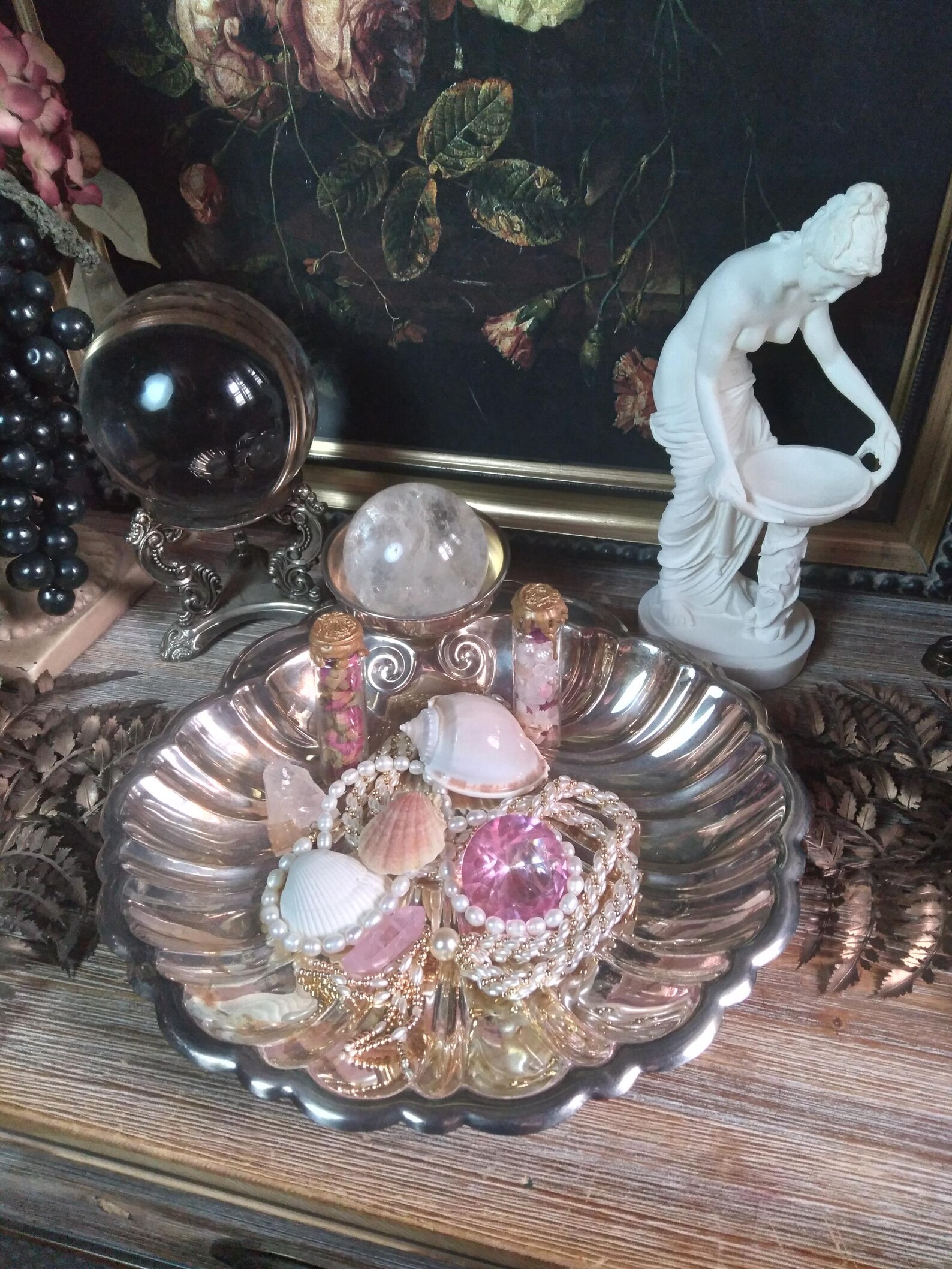 Vintage Water Witch Altar / Sea Witch - Ocean Witch / Aphrodite Silver ...