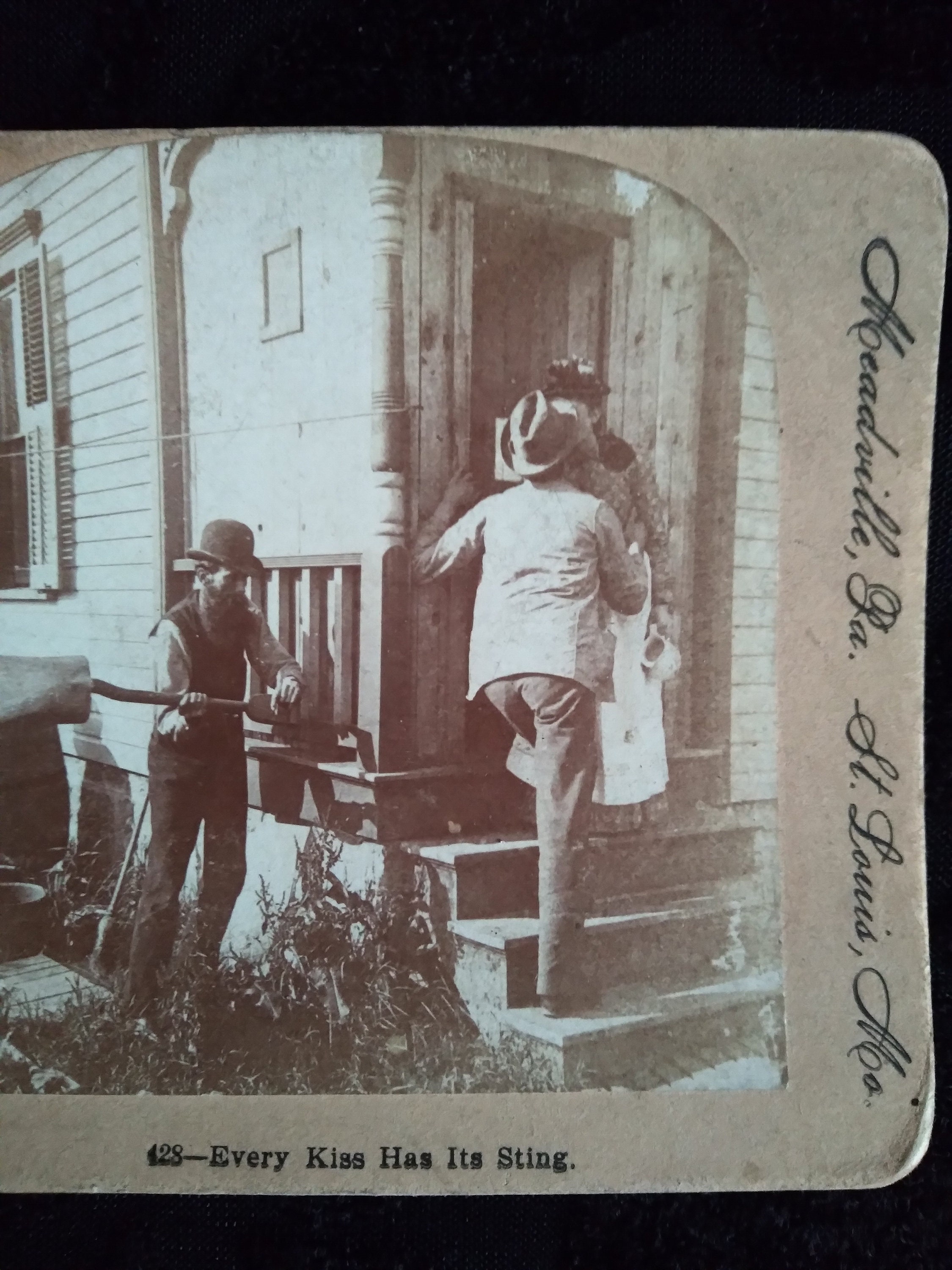 3 Humorous Antique Stereoscope Photo Cards / Funny Couples in - Etsy