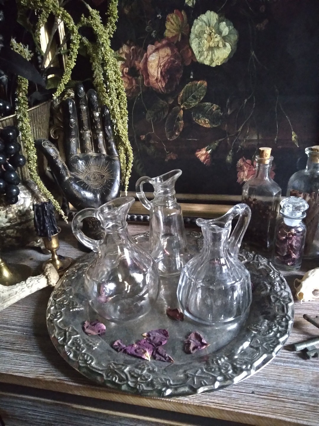 Vintage Potion Jar / Spell Bottle / Apothecary Cruet / Altar Ritual ...