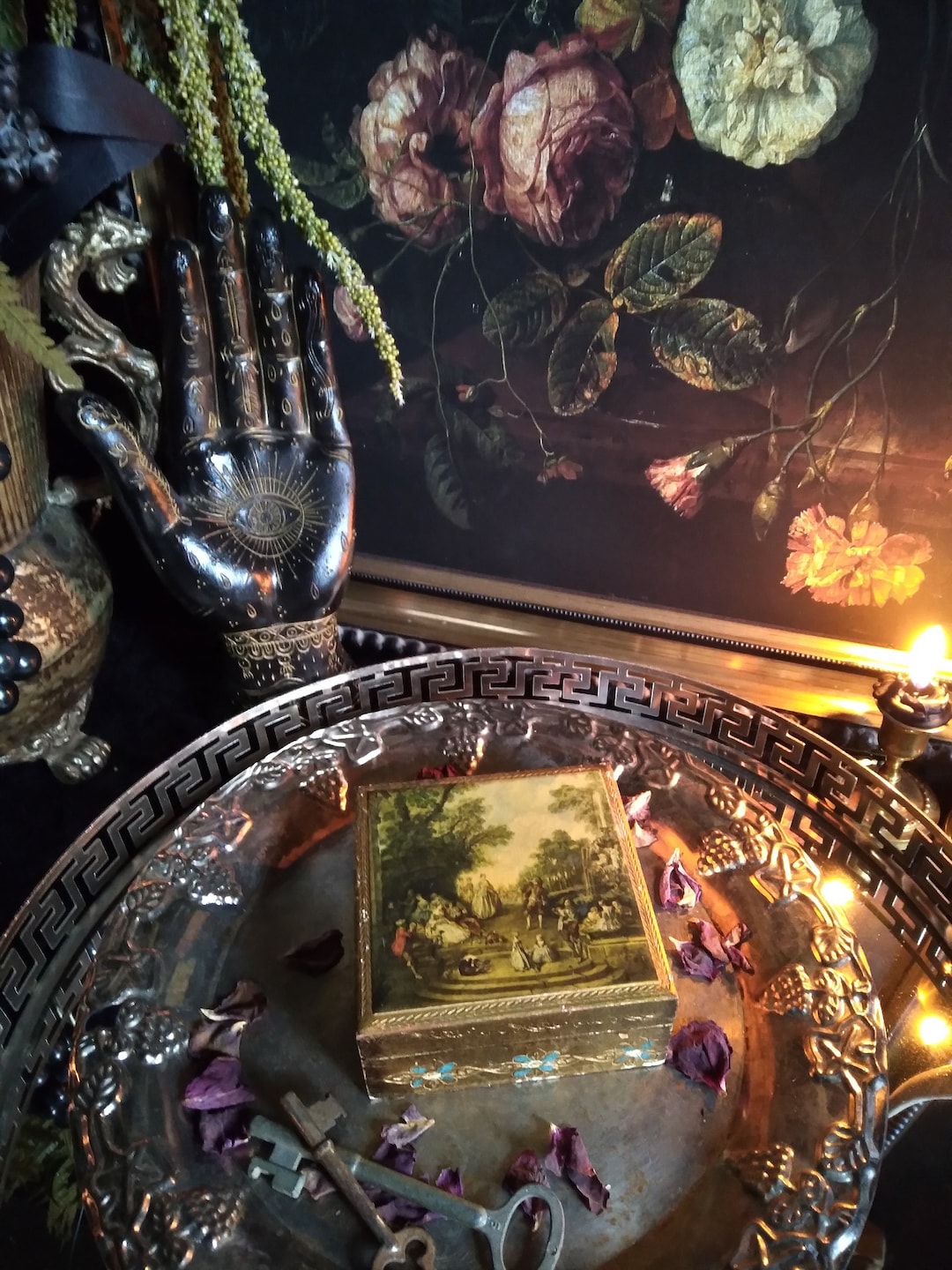 Vintage Gold Baroque Jewelry Box / Golden Box / Altar Box / Poppet Box ...