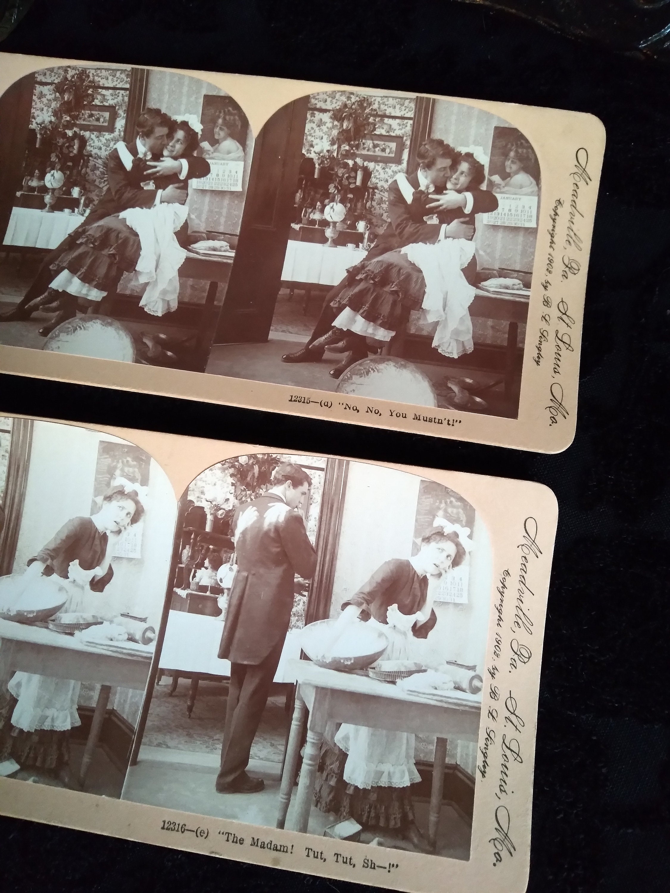 12 Humorous Antique Stereoscope Photo Cards / French Cook - Etsy