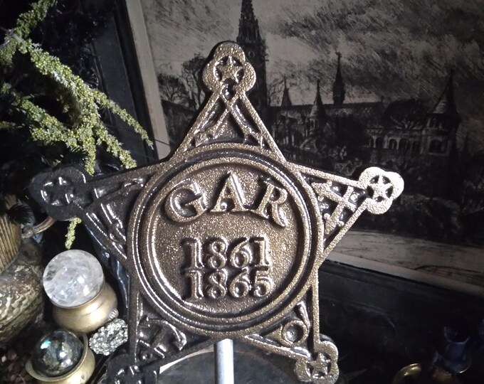 Vintage Civil War Grave Marker Grand Army of Republic (GAR) 1861 1865 ...
