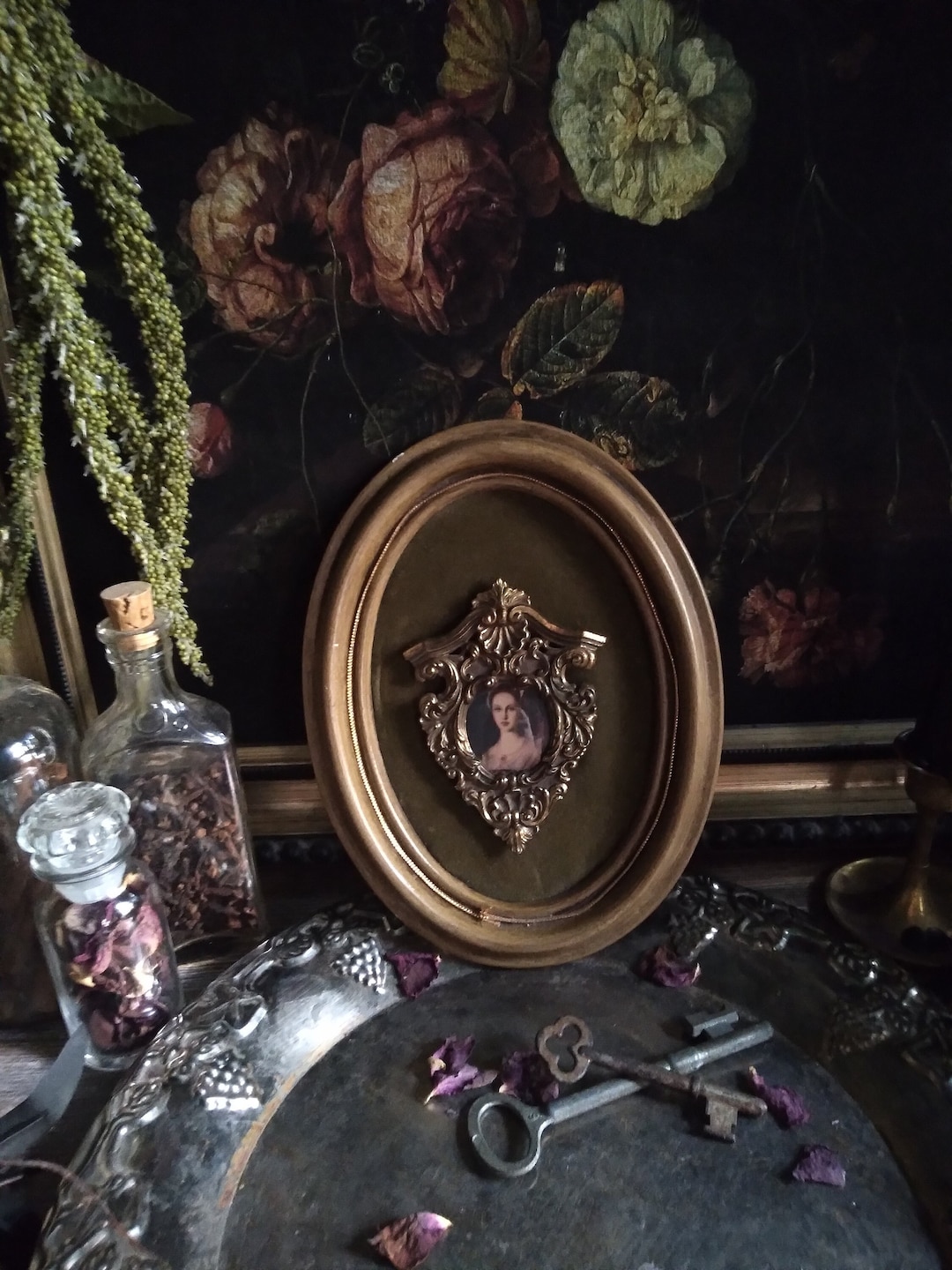 Vintage Baroque Lady Portrait Wall Plaque / Gothic Wall - Etsy