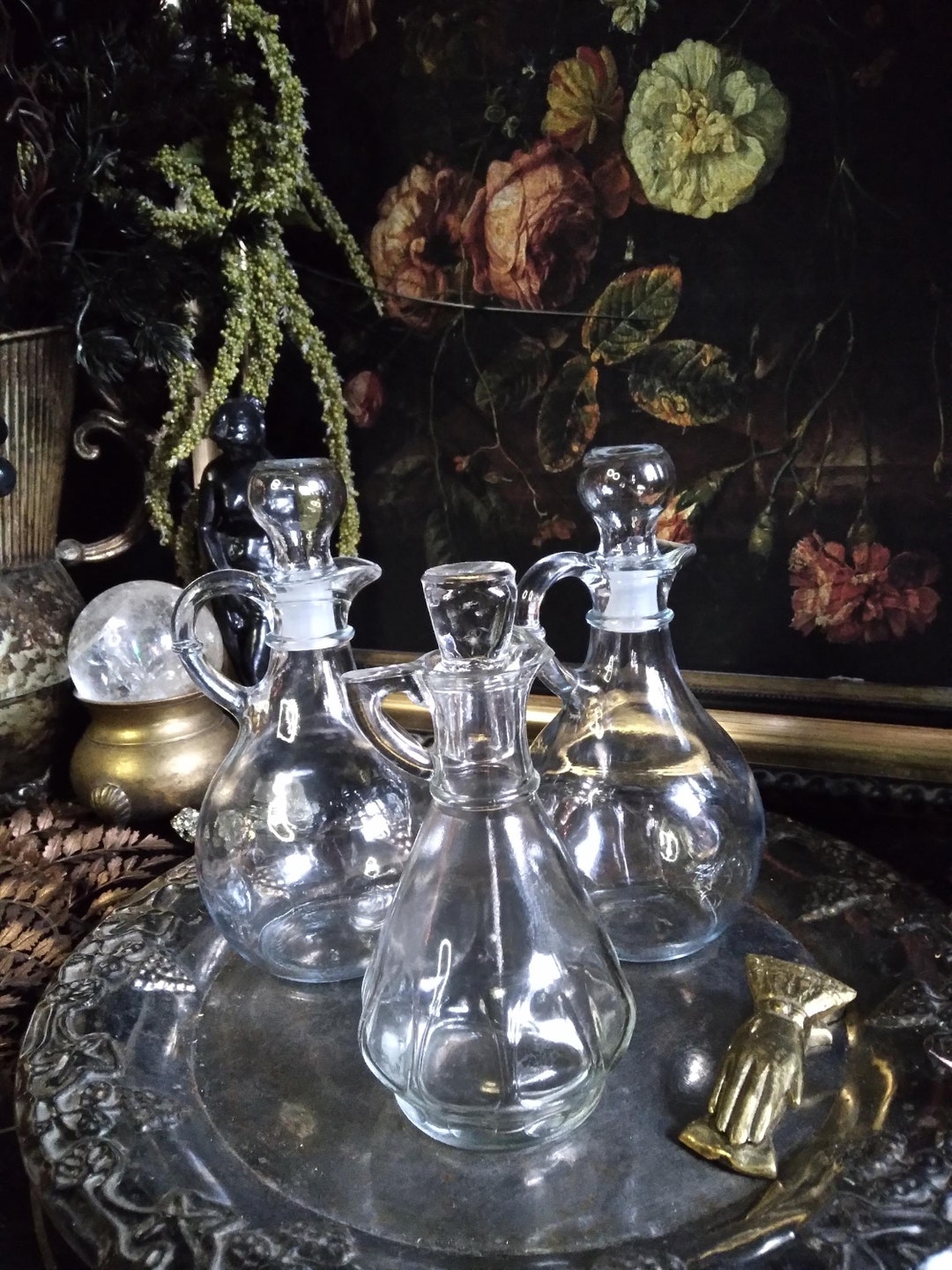 Vintage Potion Jar / Spell Bottle / Apothecary Cruet / Altar Ritual ...