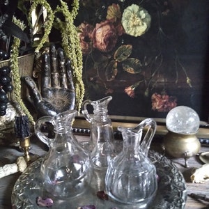 Vintage Potion Jar / Spell Bottle / Apothecary Cruet / Altar Ritual ...