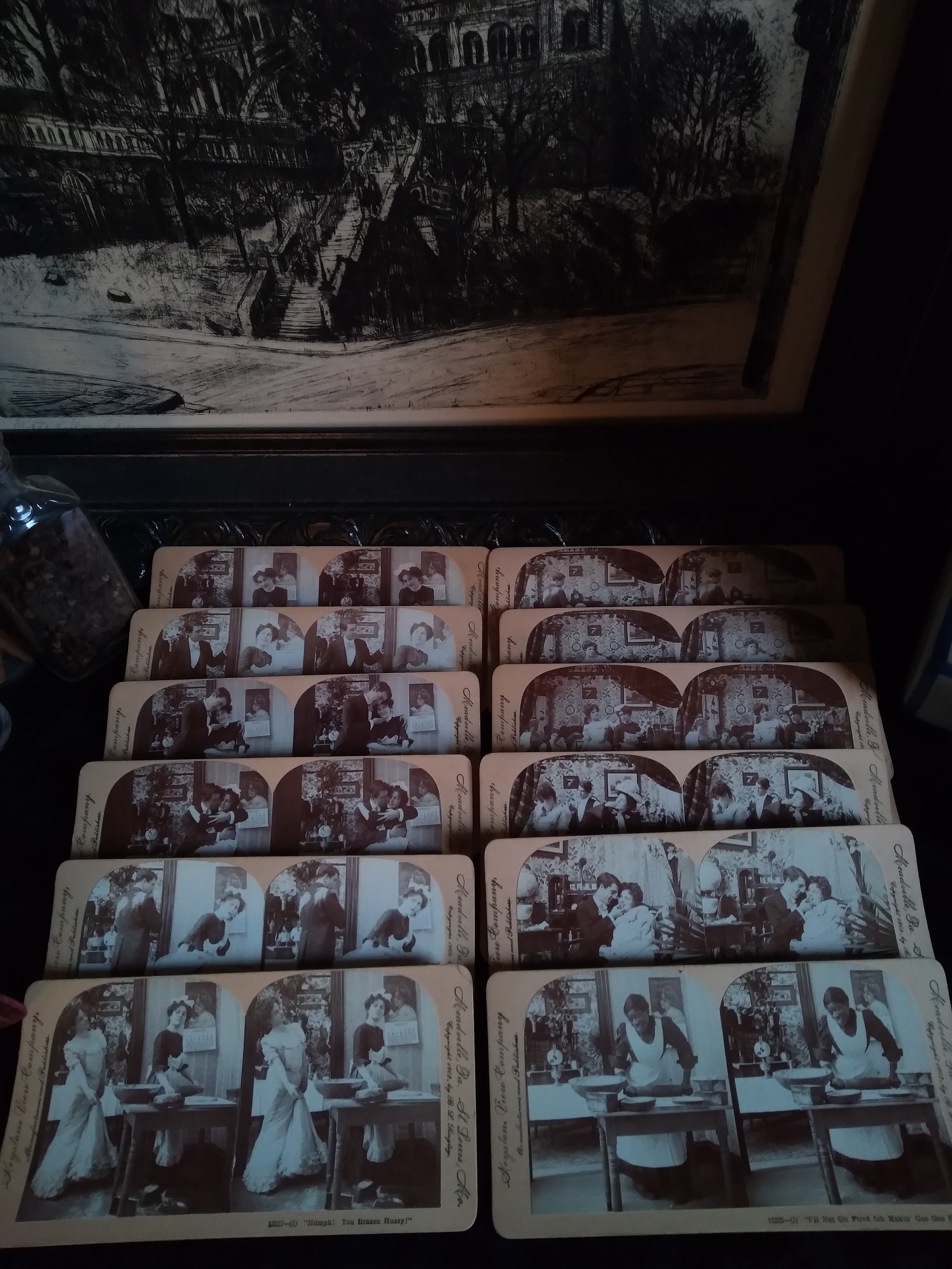 12 Humorous Antique Stereoscope Photo Cards / French Cook - Etsy