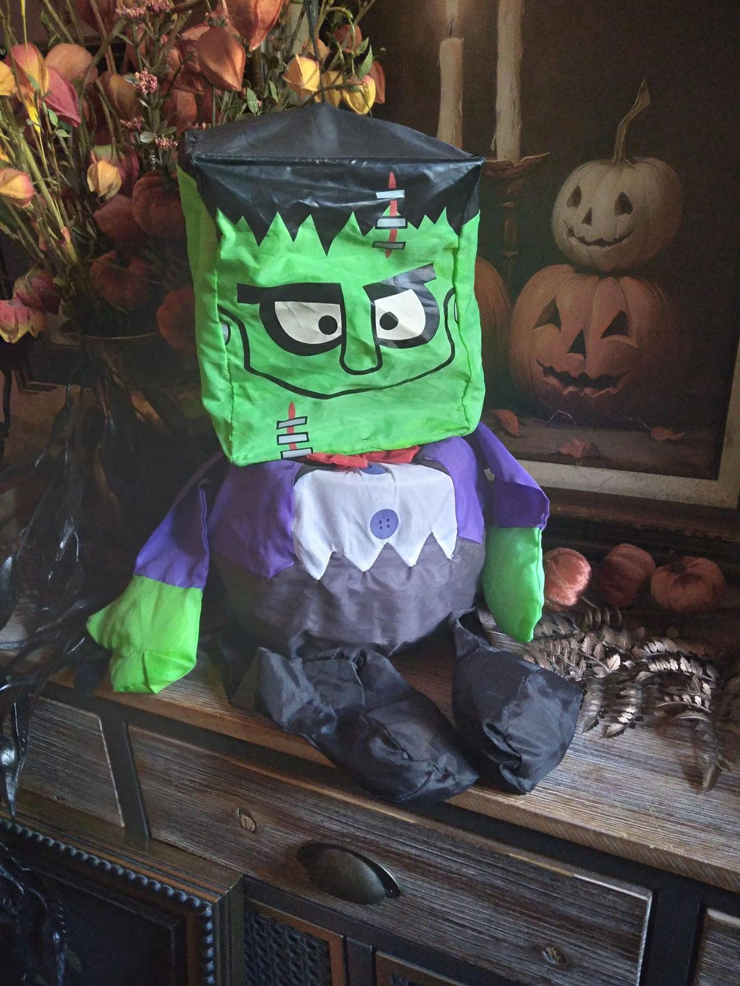 Adorable Vintage Frankenstein Collapsible Metal Spring Pop up ...