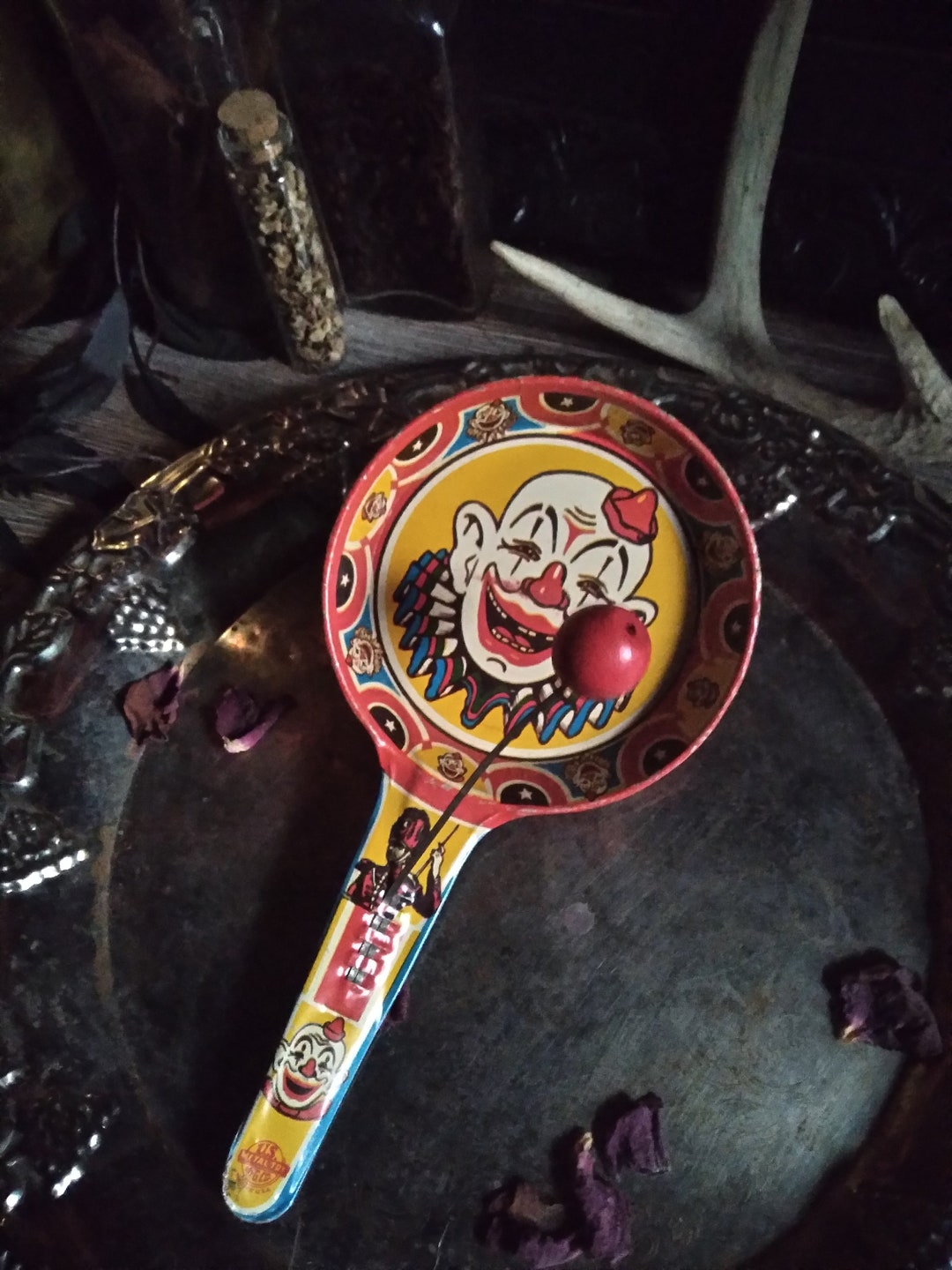 Vintage 1950's Clown Noise Maker Clapper / Vintage Tin - Etsy